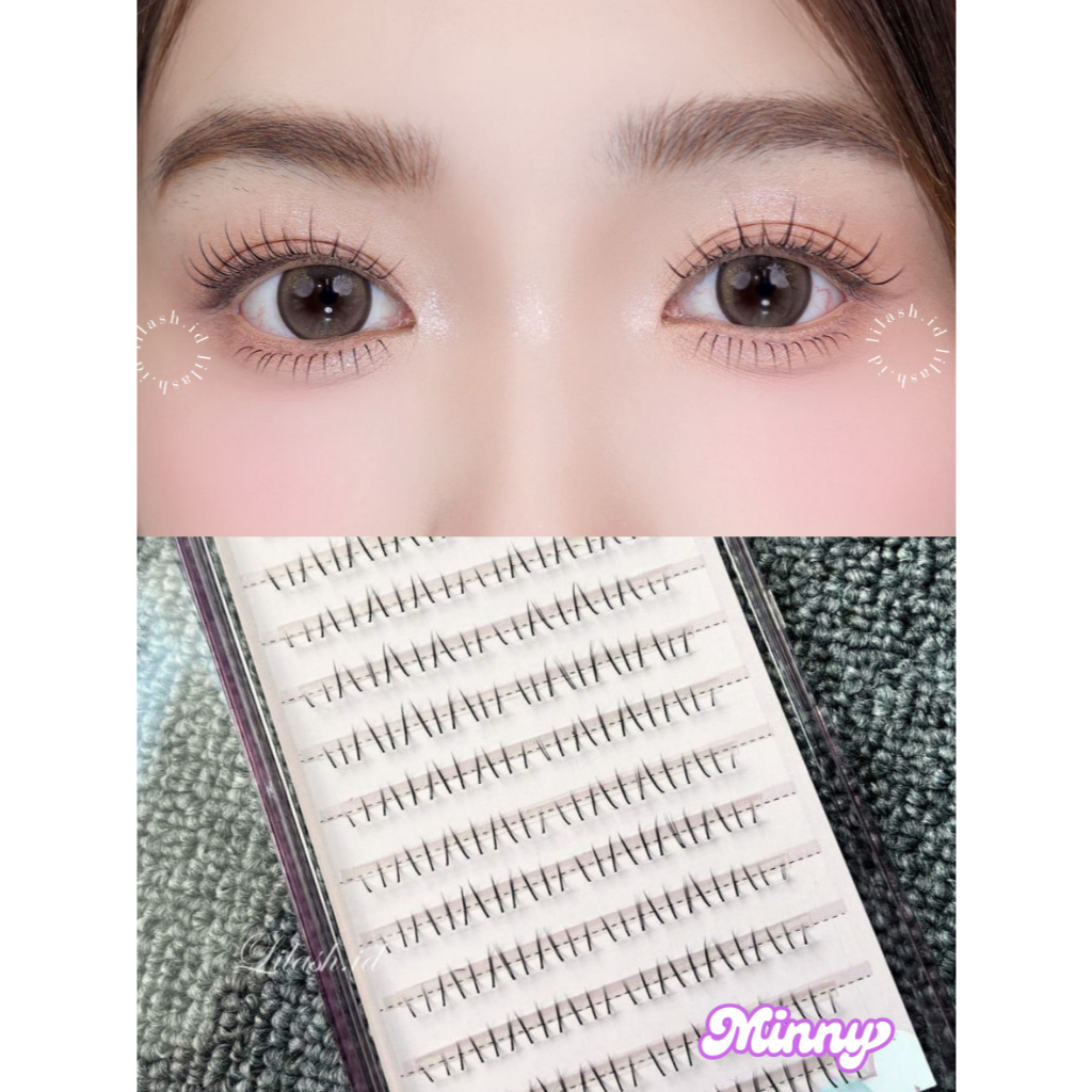 Jual LILASH - [MINNY] Bulumata Bawah Natural Tempel 4-5-6mm Douyin ...