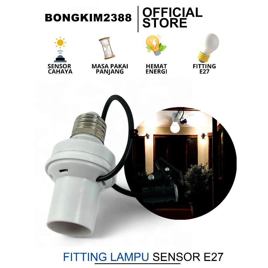 Jual Fitting Sensor E27 Hemat Energi Masa Pakai Panjang Sensor Cahaya ...