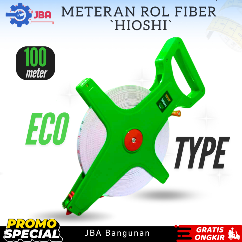 Jual Meteran Tancap 100m Hioshi Akurasi Tinggi untuk mengukur tanah ...