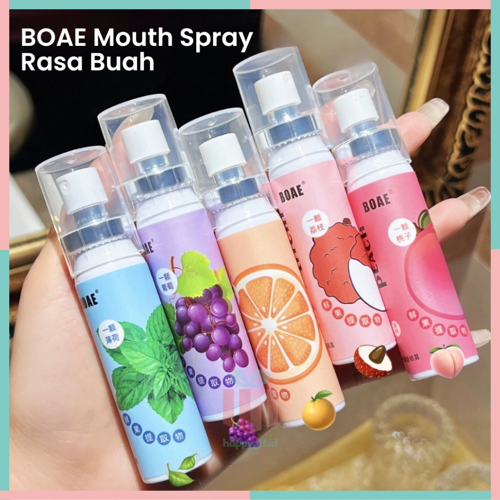Jual BOAE Semprotan Mulut Rasa Buah 20ml Aroma Tahan Lama Nafas Wangi ...