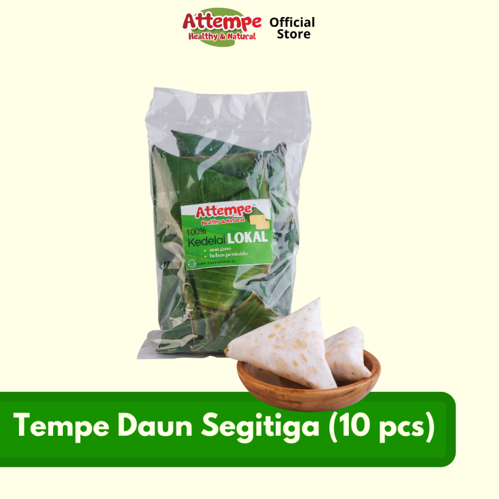 Jual ATTEMPE TEMPE SEHAT DAUN SEGITIGA dari kedelai lokal organik Non ...