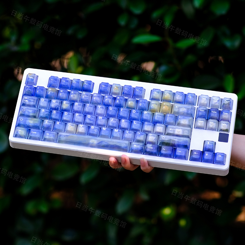 Jual Van Gogh Lukisan minyak Keyecaps Foggy Transparent Biru Cherry ...