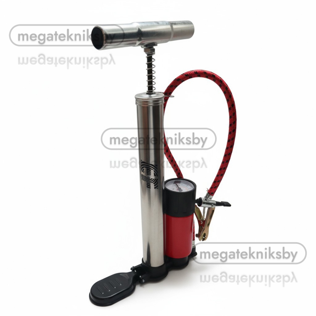 Jual Pompa Sepeda Tabung + Meter EF Chrome Mini | Pompa Portable Motor ...