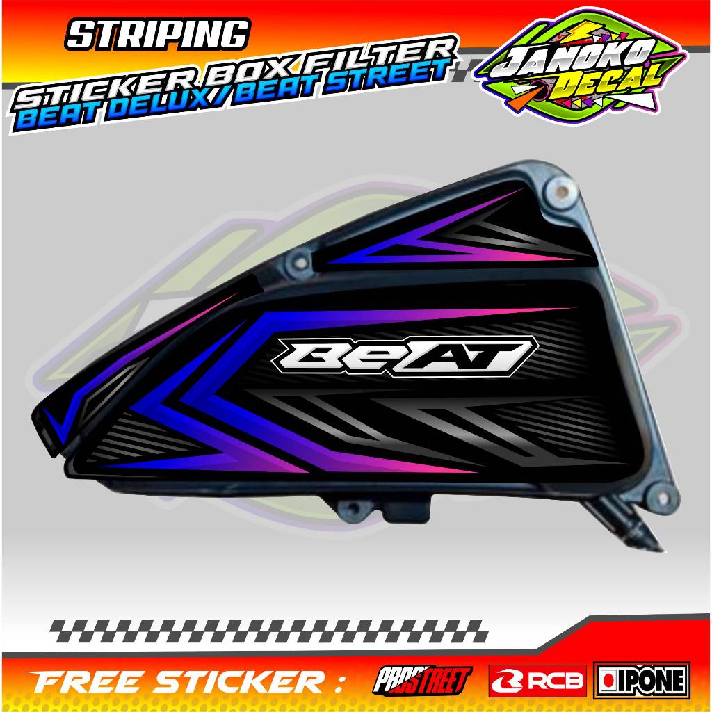 Jual STICKER BOX FILTER BEAT DELUXE - STREET GRAFIS / STRIPING ...