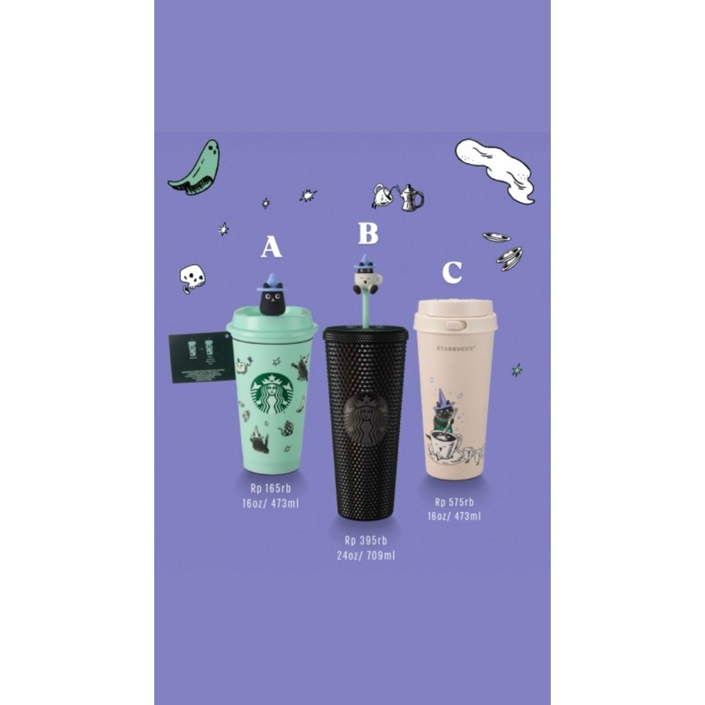 Jual Starbucks Halloween Spooky Collection 2025 | Shopee Indonesia