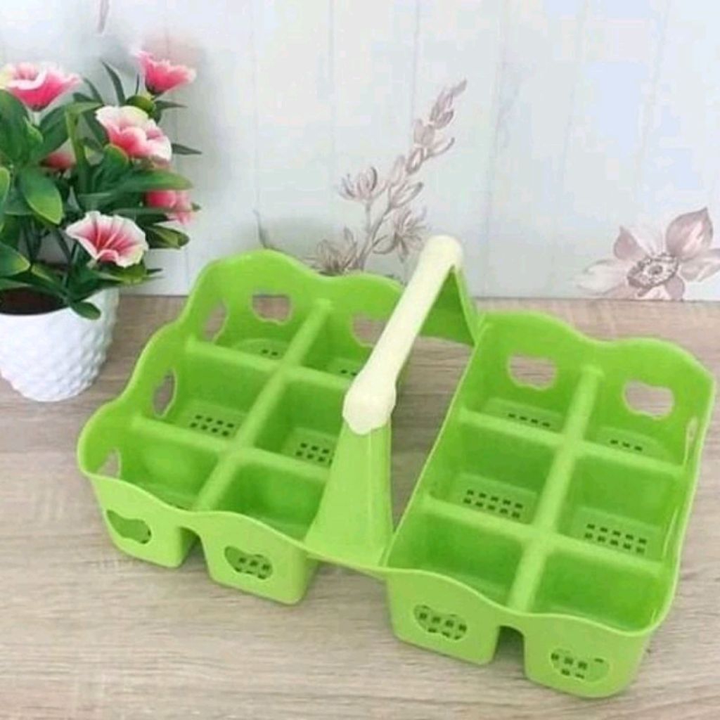 Jual Rak Aqua gelas 12slot / Tempat air minum praktis | Shopee Indonesia