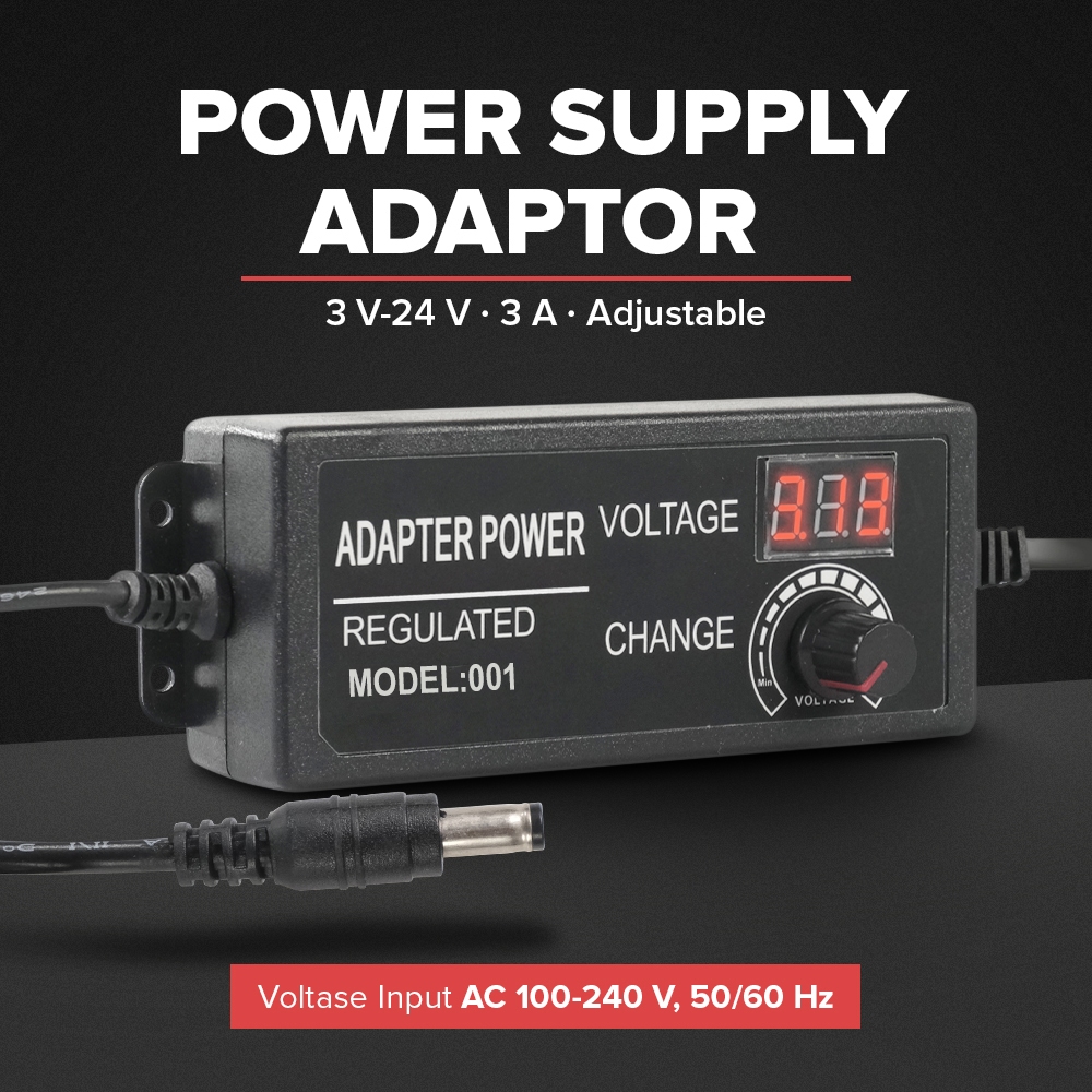 Jual Lincoiah Adaptor Power Supply Converter AC to DC 3V-24V 3A ...