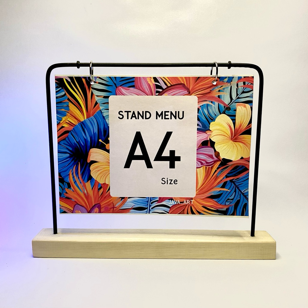 Jual STAND MENU RING A4 LANDSCAPE INDUSTRIAL KALENDER MEJA FOTO MENU ...