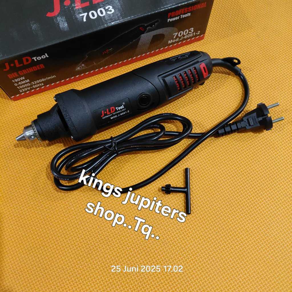 Jual DIE MINI Mesin grinda KEPALA BOR 6MM JLD GRINDER gurinda gerinda ...