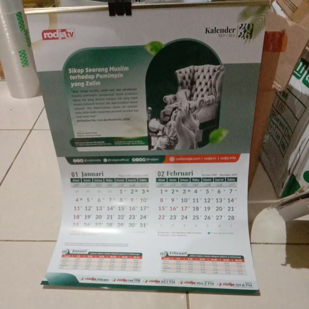 Jual KALENDER RODJA TAHUN 2026 M EDISI DINDING | Shopee Indonesia