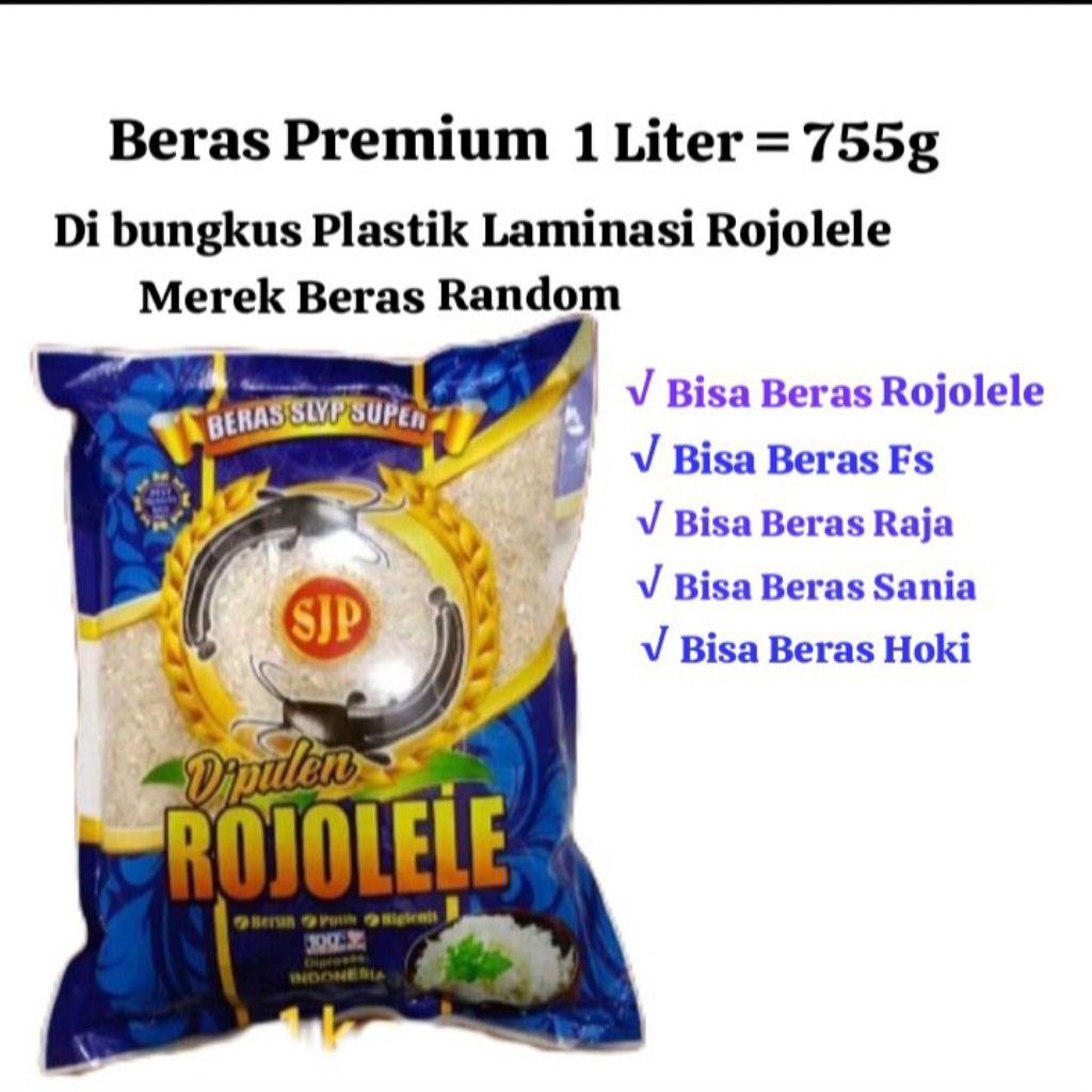 Jual Beras Premium Repack 1 Liter Merek Sesuai Stok | Shopee Indonesia