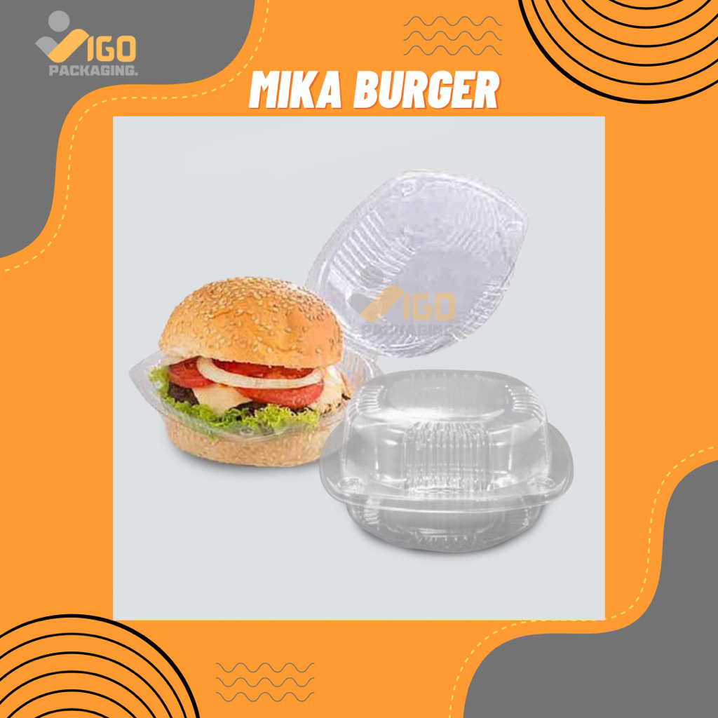 Jual MIKA BURGER / MIKA HAMBURGER [ISI 50PCS] TECHNOPLASTIKA | Shopee ...