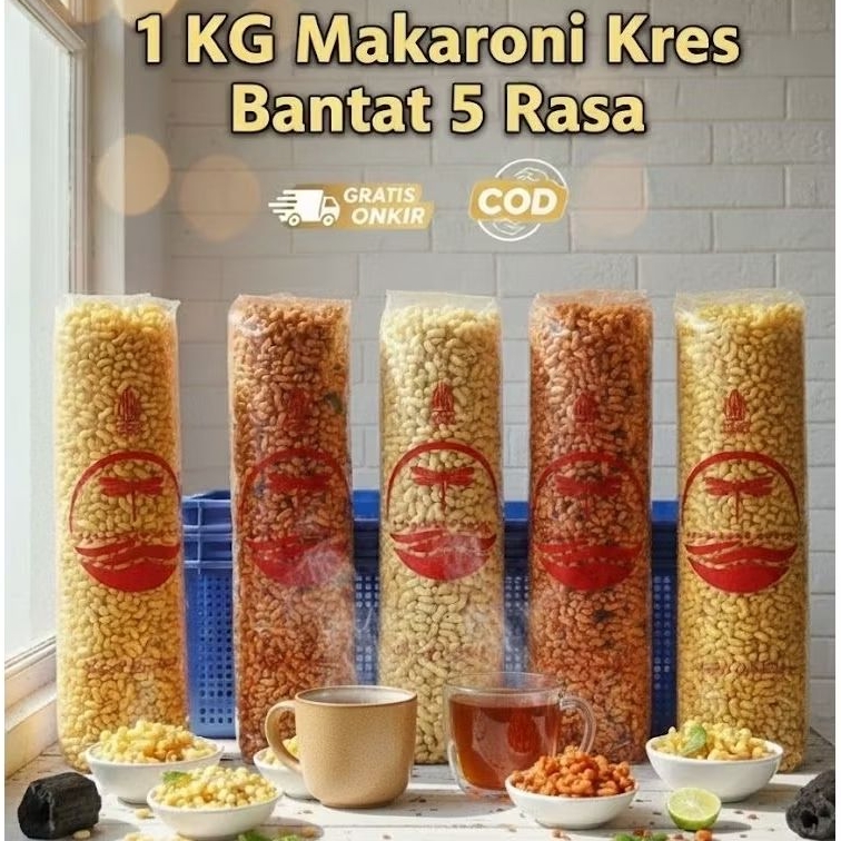 Jual makaroni bantet 1kg/ makaroni bantat 1 kg/ makaroni bantat 1 bal ...