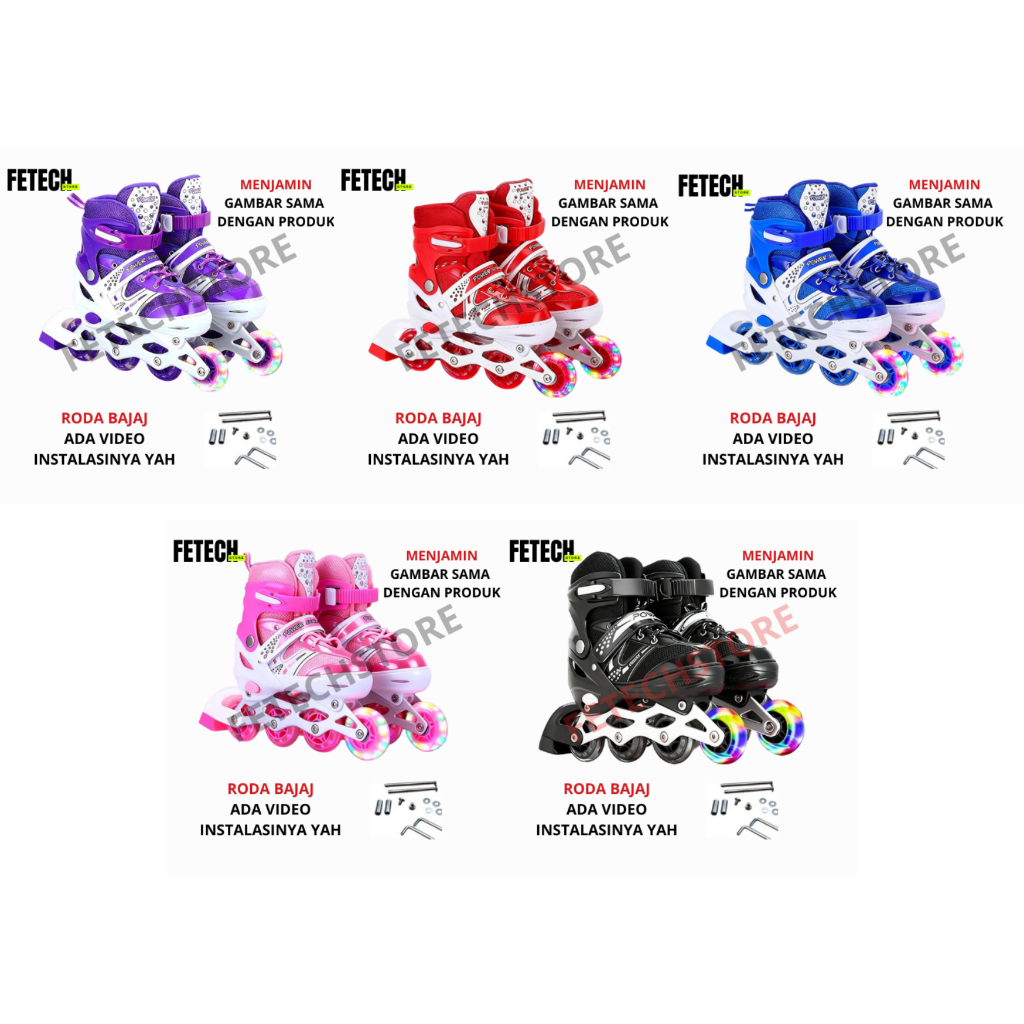 Jual READY SEMUA WARNA DAN UKURAN / Sepatu roda Anak Lengkap Laki Laki ...