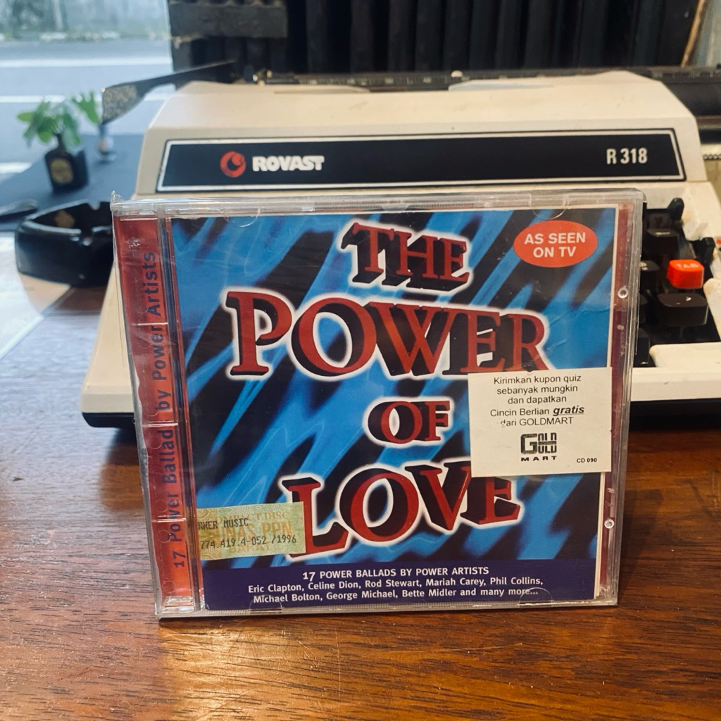 Jual CD ORIGINAL THE POWER OF LOVE - ERIC CLAPTON CELINE DION ROD ...