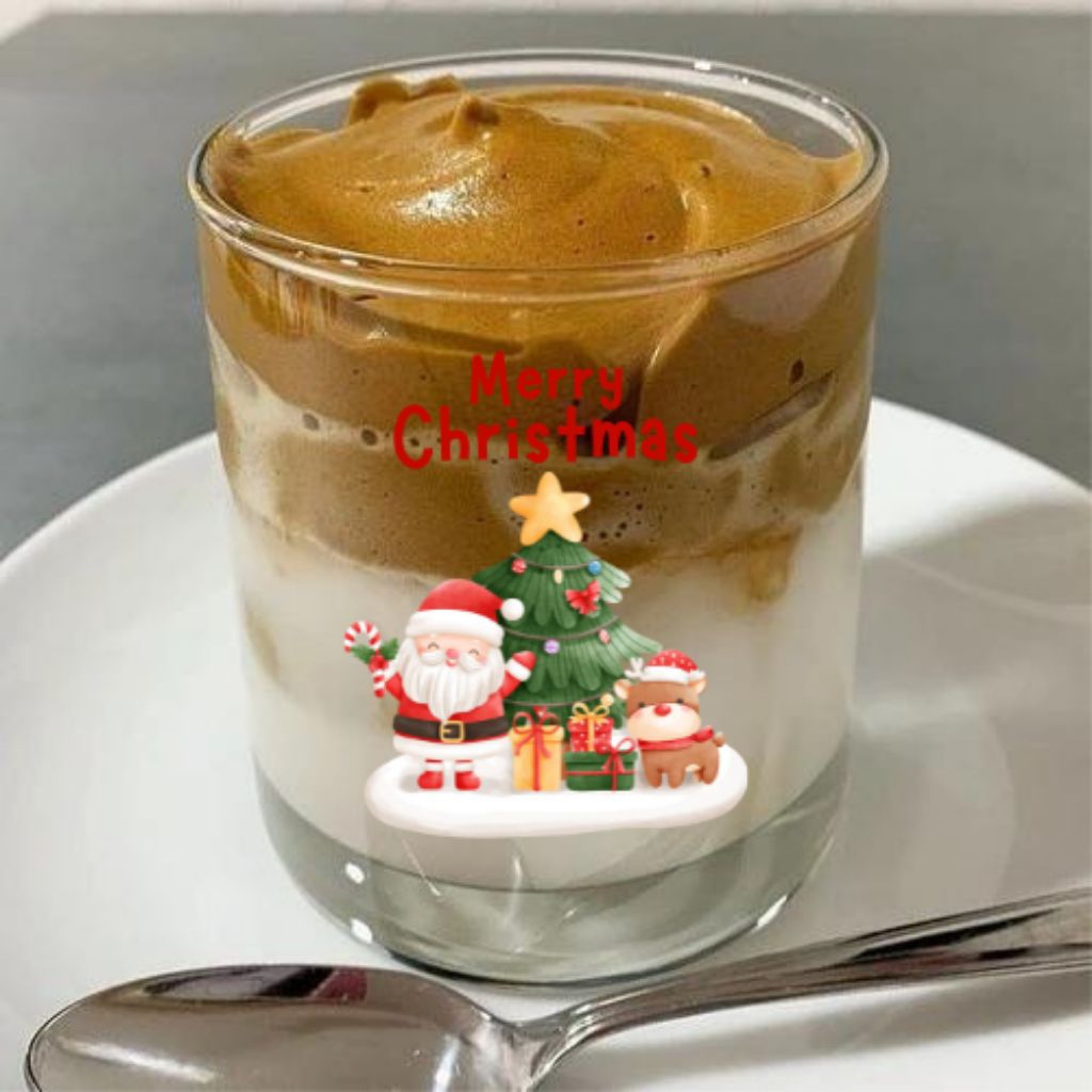 Jual Gelas Aesthetics Natal Theme Glass Christmas - Beer Glass Can ...