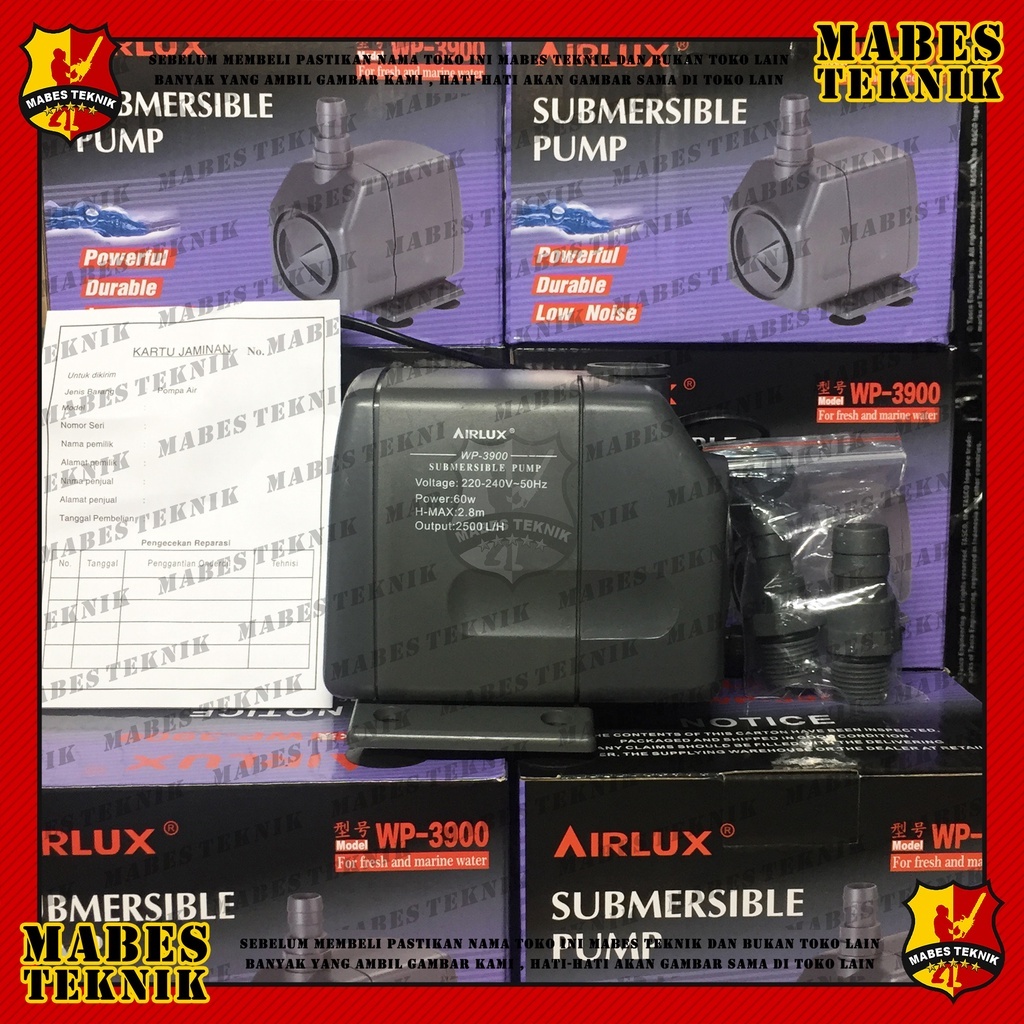 Jual AIRLUX WP-3900 / WP 3900 - POMPA AIR AQUARIUM / KOLAM IKAN - POMPA ...