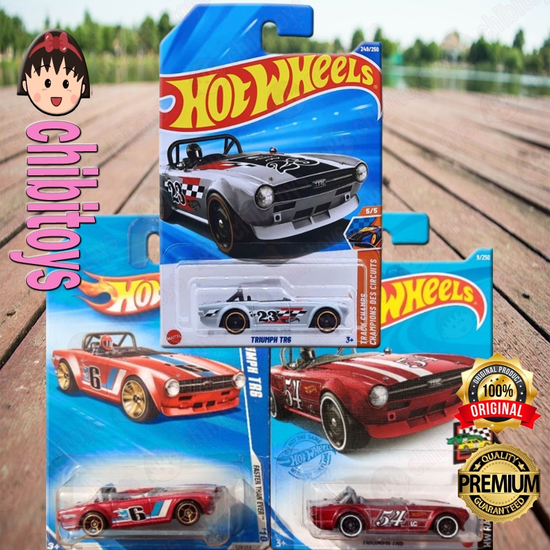 Jual Hot Wheels Triumph TR6 FTE 2020 Merah 2025 Abu Treasure Hunt HW ...