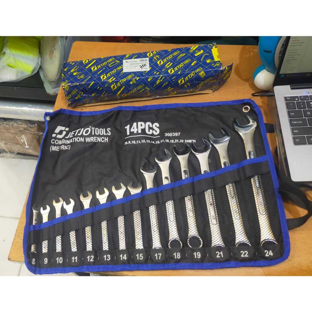 Jual JETJO 300397 Kunci Ring Pas Set 14 pcs (8-24mm) | Shopee Indonesia