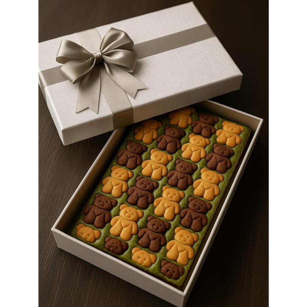 Jual Nvoy Matcha Brownies Teddy Edition – Brownies Premium Rasa Matcha ...