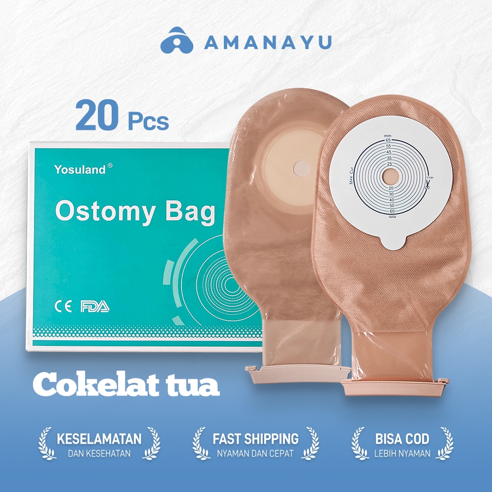 Jual 20pcs Kantong Kolostomi Dewasa 65mm Colostomy Bag Colostomy Ostomy ...