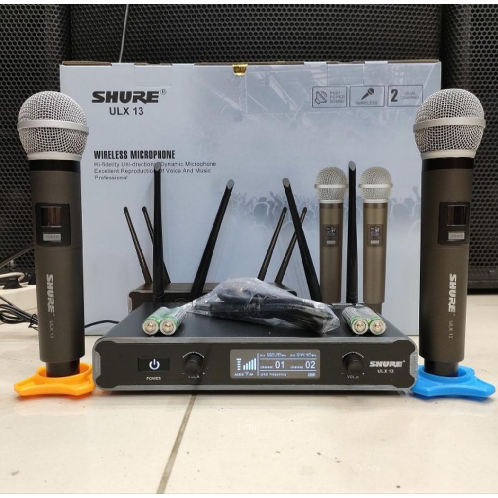 Jual MIC SHURE ULX 13 cocok untuk pidato atau karaoke | Shopee Indonesia