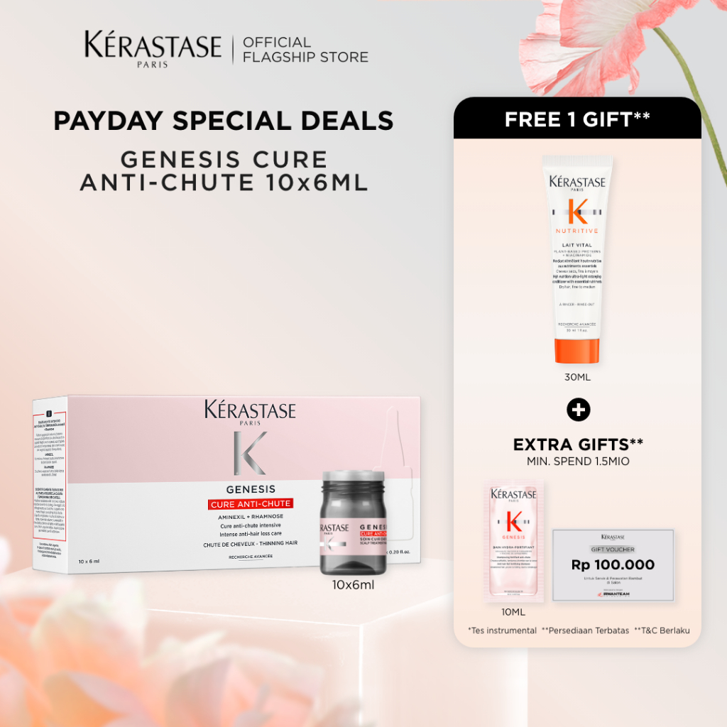 Jual Kerastase Genesis Cure Anti-Chute 10x6ml Intensive Anti Hair Fall ...