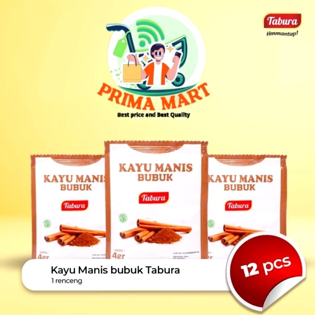 Jual Tabura Kayu manis bubuk 4gram ( 1 renteng isi 12pcs) | Shopee ...