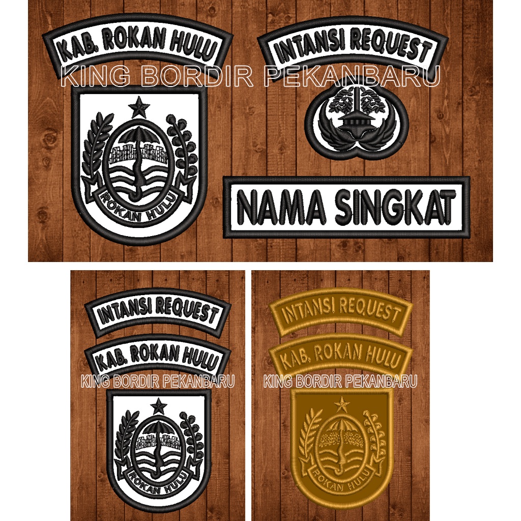 Jual Logo ROKAN HULU ROHUL Bordir TIMBUL 3D Pemda | Shopee Indonesia