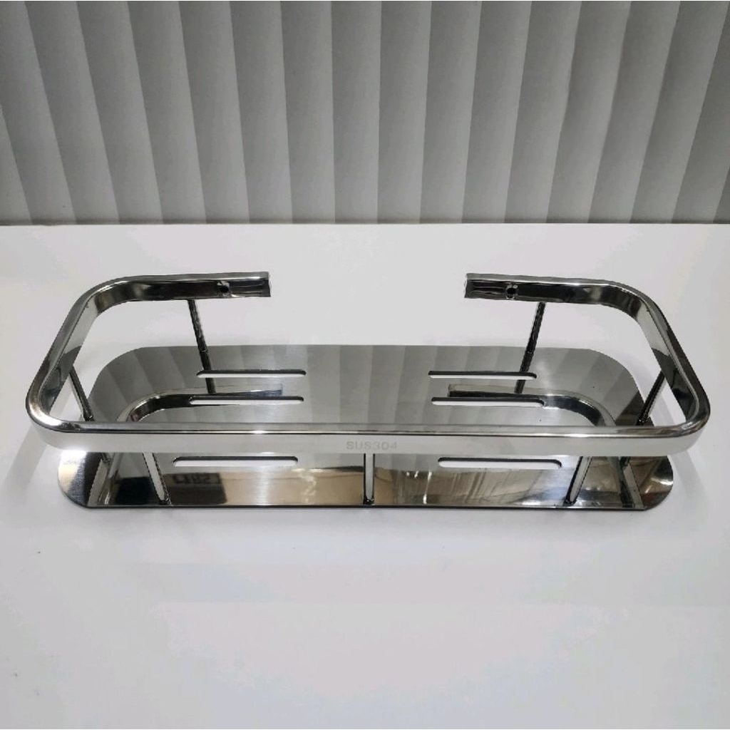 Jual Rak Datar Stainless SUS 304 Single / Rak Shampo Stainless / Rak ...