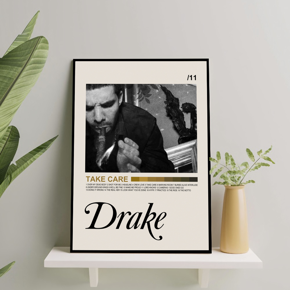 Jual Poster Drake - Take Care cover album Frameblock | Shopee Indonesia