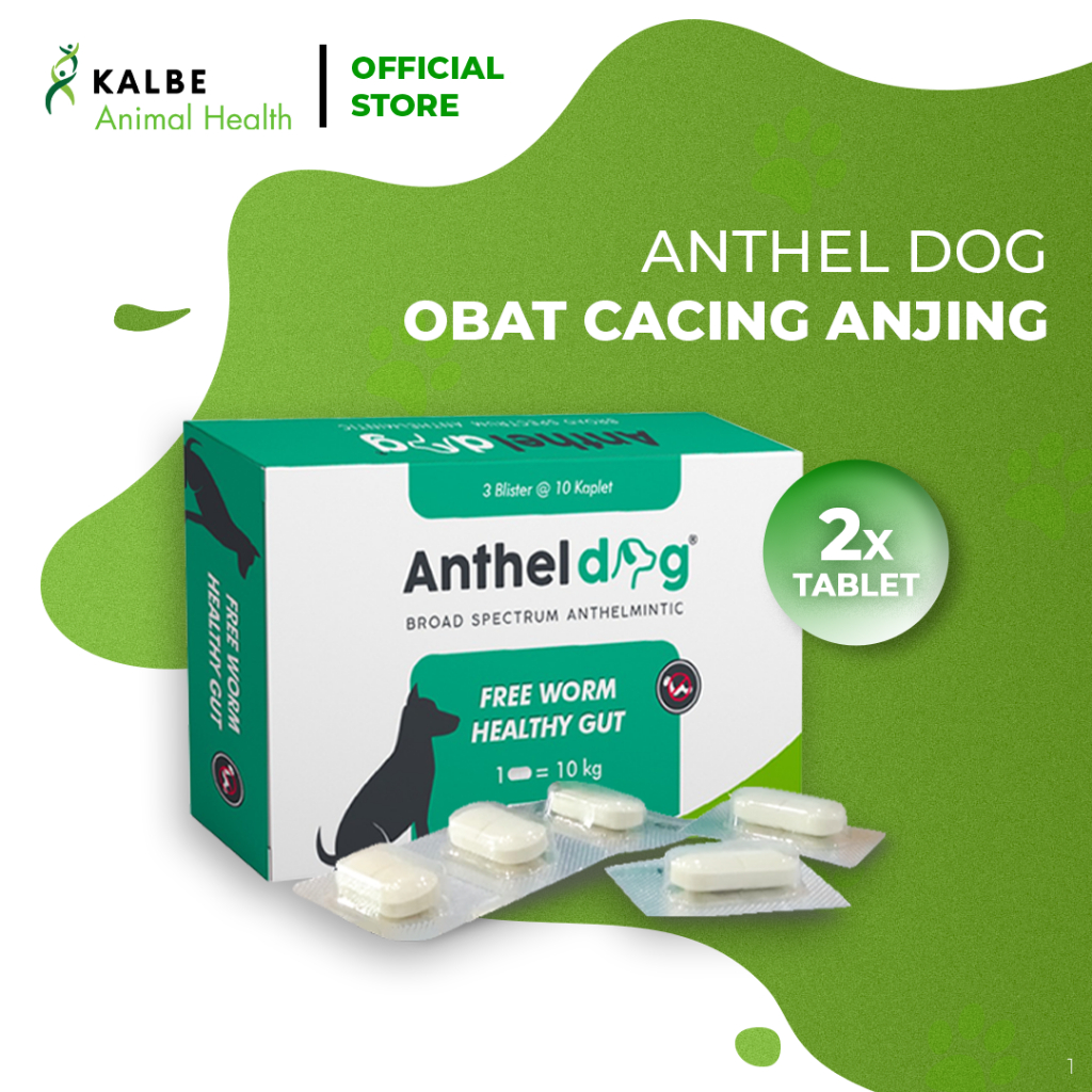 Jual Anthel Dog 2 Tablet - Obat Cacing Anjing by Kalbe [ORIGINAL ...