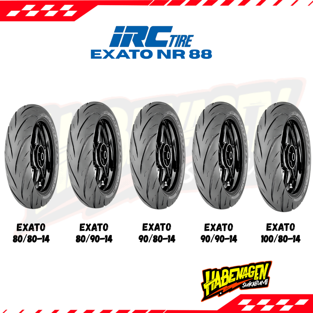 Jual Ban Luar Matic Irc Exato 80/80 80/90 90/80 90/90 100/80 Ring 14 ...