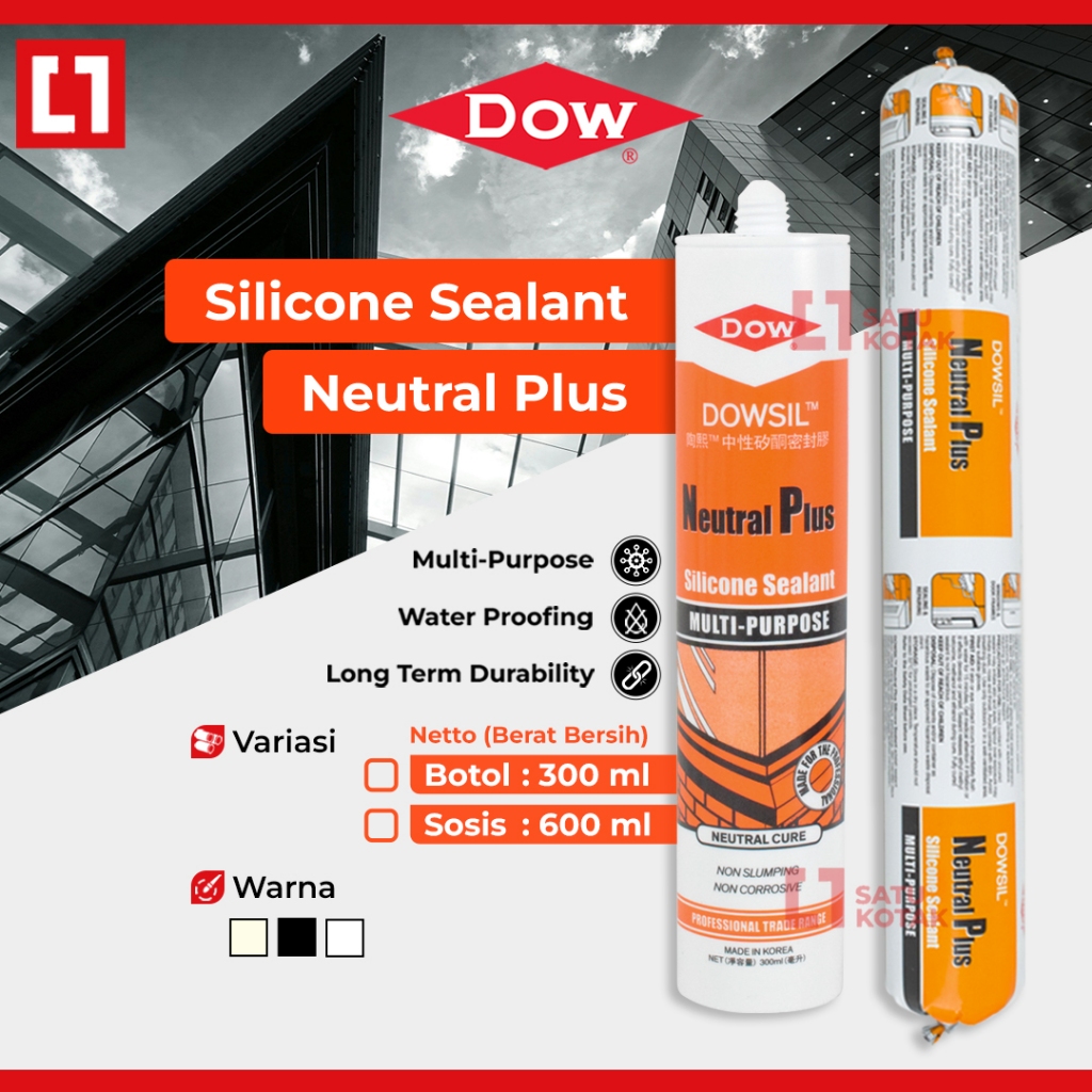 Jual [RETAIL/GROSIR] DOWSIL Neutral Plus Silicone Sealant Lem Silikon ...