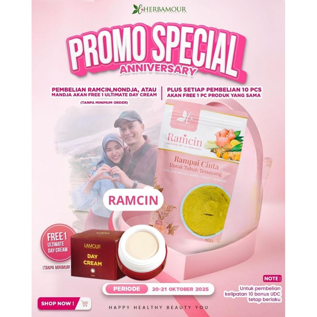 Jual Ramcin promo free Day cream Herbalov 100gr / Diet Herbalov ...