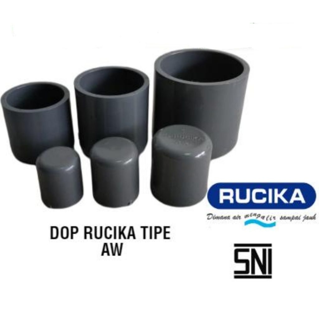 Jual Dop / Tutup / Cap Polos Pvc AW Rucika 3" Inc.Tipe AW (Tebal ...