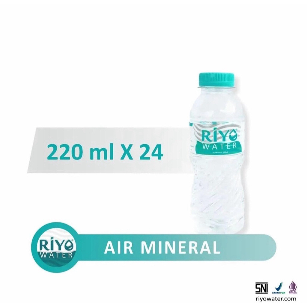 Jual AIR MINERAL RIYO WATER 220ML ISI 24 BOTOL | Shopee Indonesia