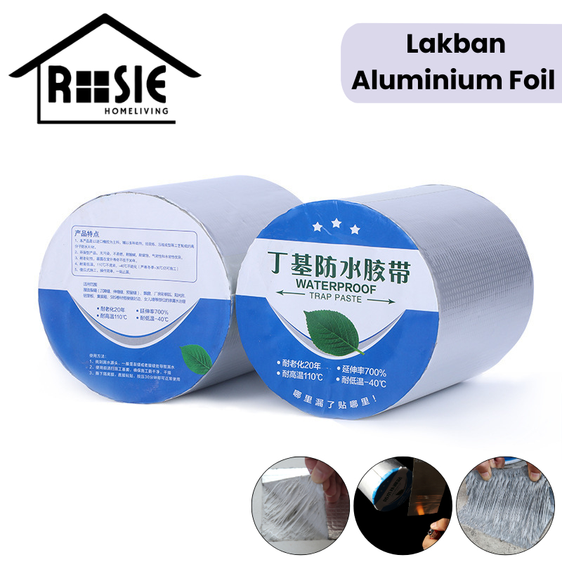 Jual ROSIE Lakban Aluminium Foil Isolasi Atap Genteng Asbes Seng ...