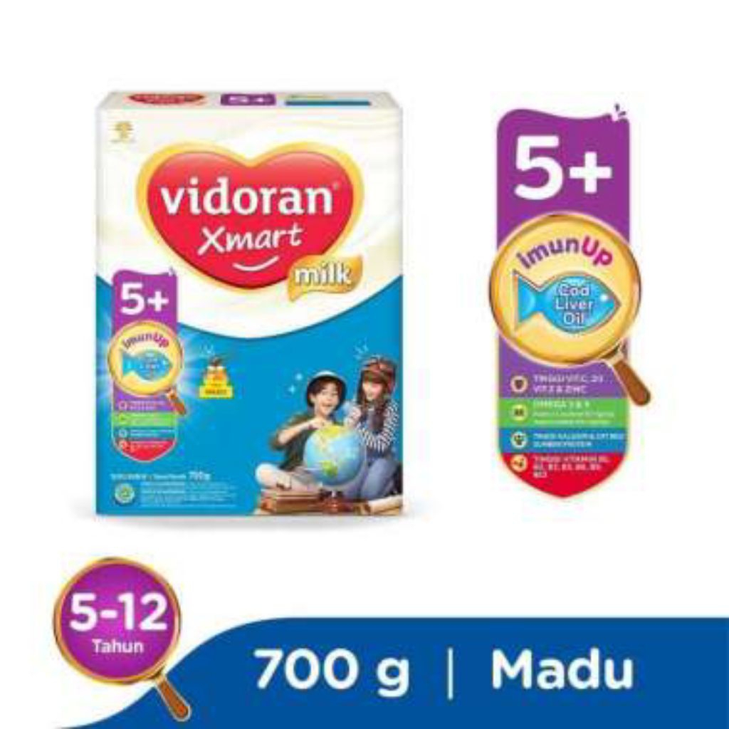 Jual SUSU VIDORANT XMART 5+ 700g (MADU-COKLAT) | Shopee Indonesia