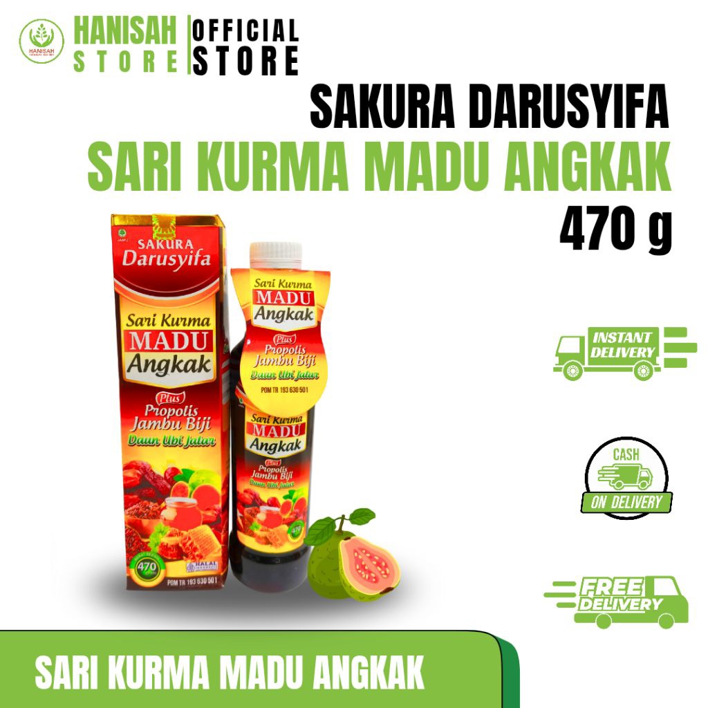 Jual SARI KURMA MADU ANGKAK SAKURA DARUSYIFA 470g|Herbal Naikkan ...