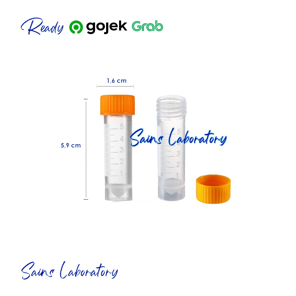 Jual Tabung Penyimpanan Artemia Centrifuge 5 ml Cryotube Cryovial ...