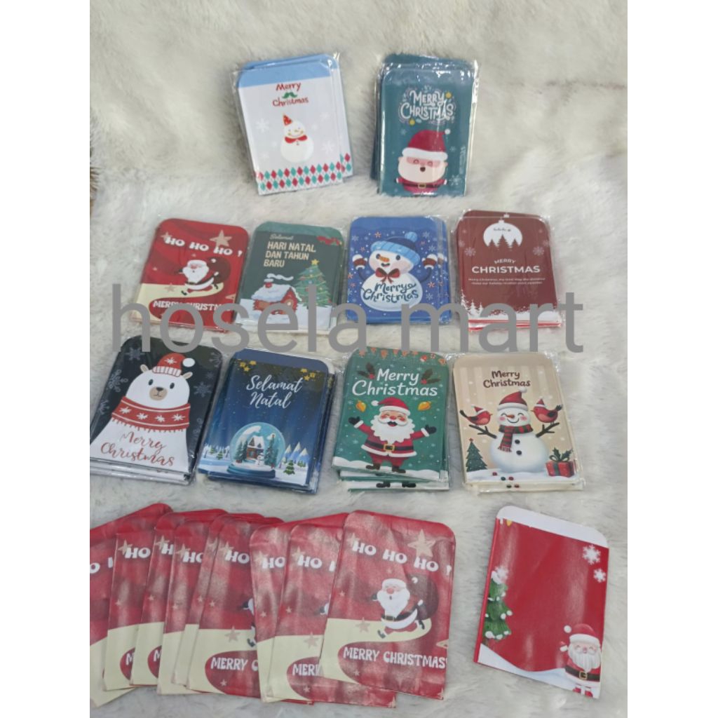 Jual 10 pcs angpao Natal l amplop Natal murah l amplop angpao merry ...
