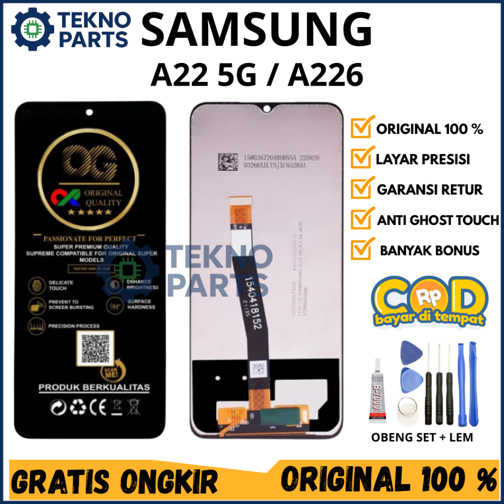 Jual Lcd Samsung A22 5G / A226 / A226B Fullset + Touchscreen | LCD ...
