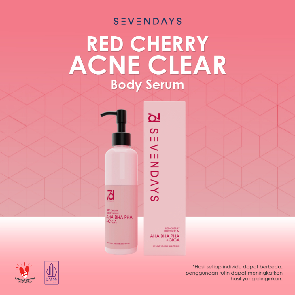 Jual Seven Days Red Cherry Body Serum (Pink) 250ml ( 7dbs Red Cherry ...