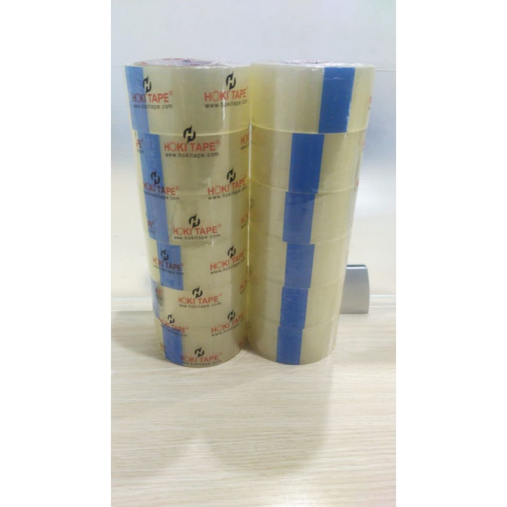 Jual Lakban Bening Coklat 1 Slop isi 6 Pcs 45mm x 90 Yard Packing Termurah | Shopee Indonesia