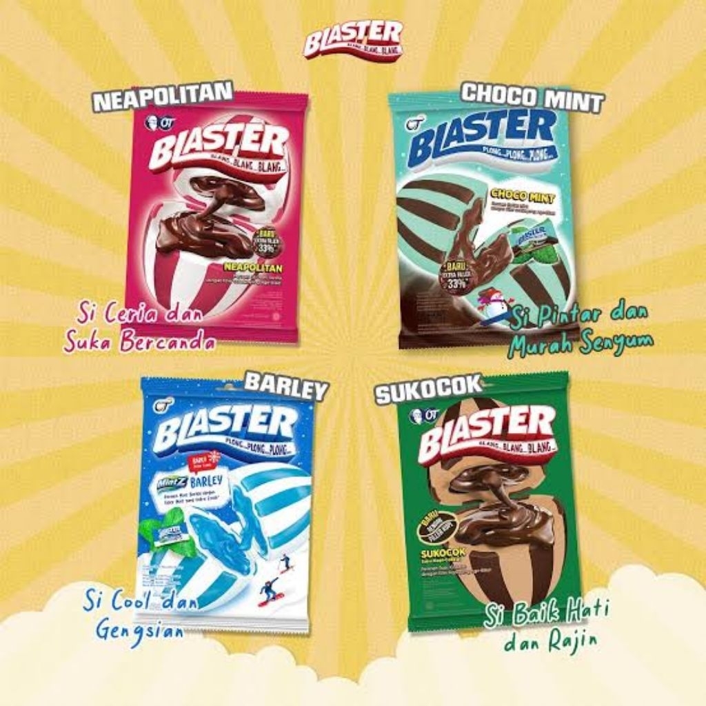 Jual PERMEN BLASTER NEAPOLITAN | CHOCO MINT | BARLEY | KOPI COKELAT ...