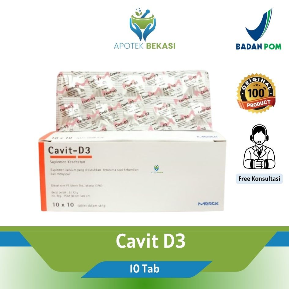 Jual Cavit D3 Suplemen Kebutuhan Kalsium - 10 Tablet | Shopee Indonesia