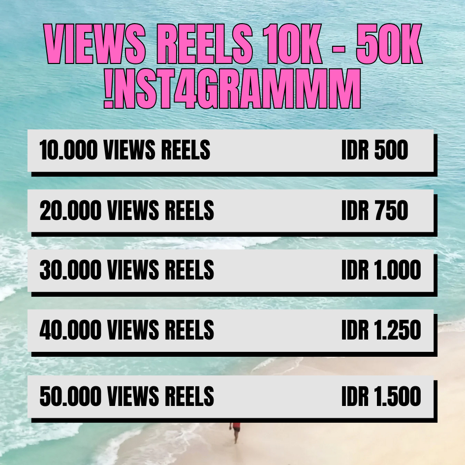 Jual Instagram Viewers Reel Proses Instant Garansi - Panelkusmm ...