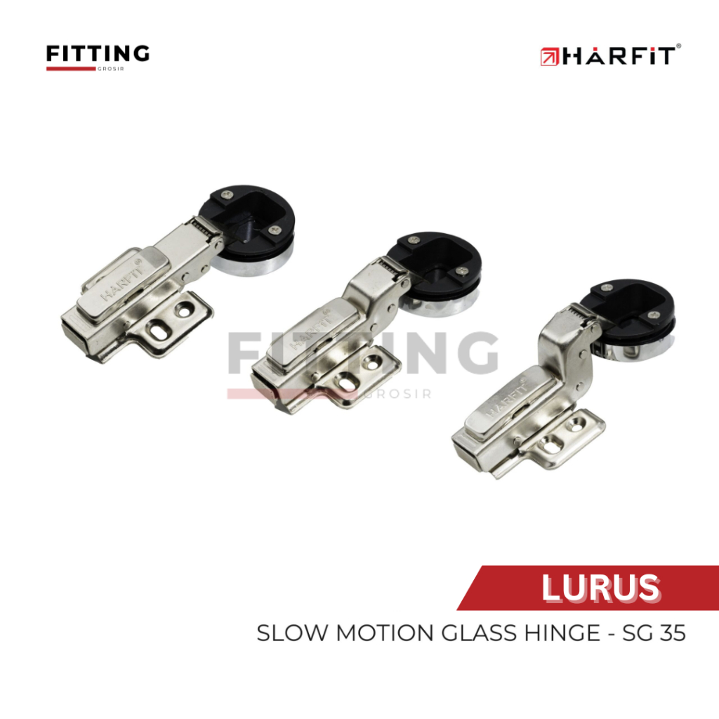 Jual HARFIT Slow Motion Glass Hinge SG-35 – Engsel Pintu Kaca Soft ...