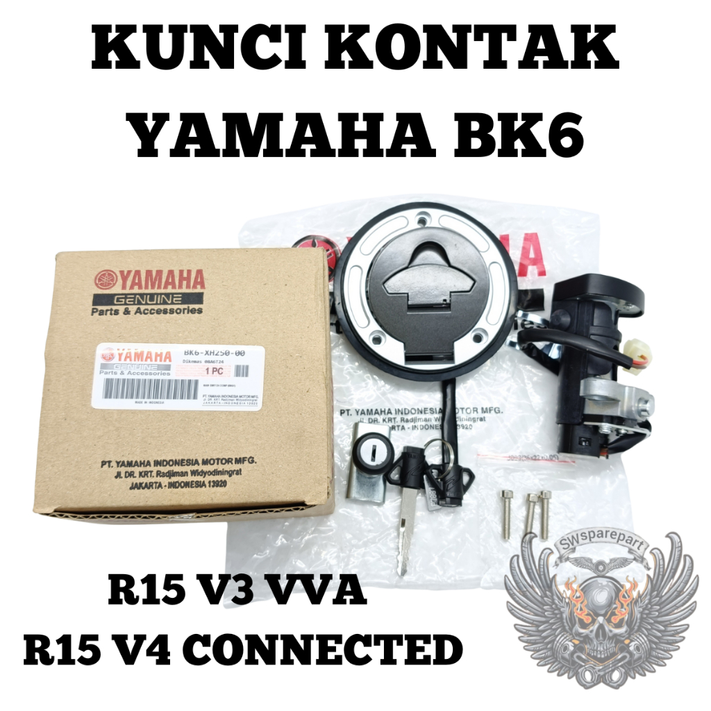 Jual KUNCI KONTAK ASLI YAMAHA BK6 R15 V3 VVA R15 V4 CONNECTED KUALITAS ...
